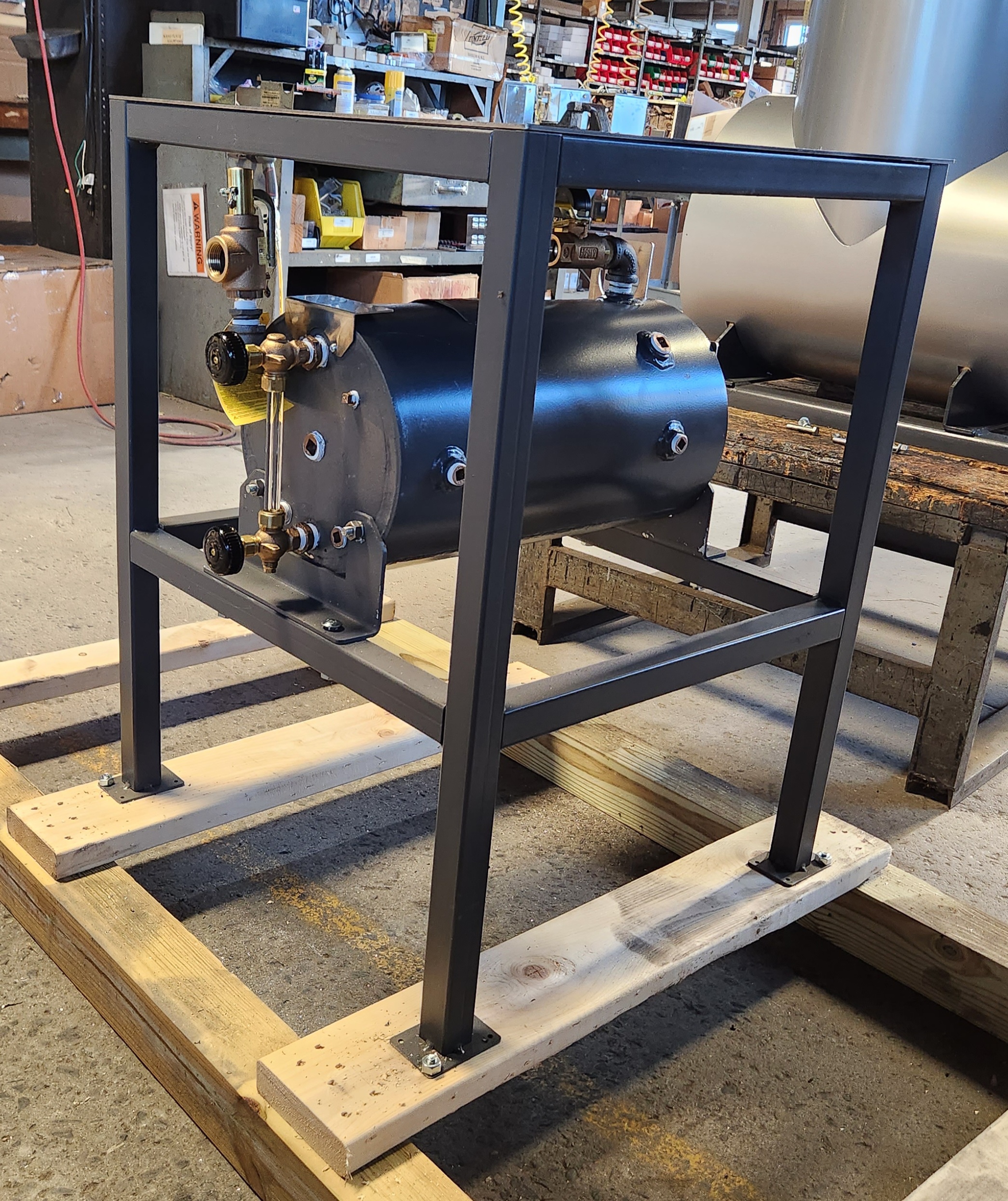 Compact Steam Boiler with Blowdown Tank