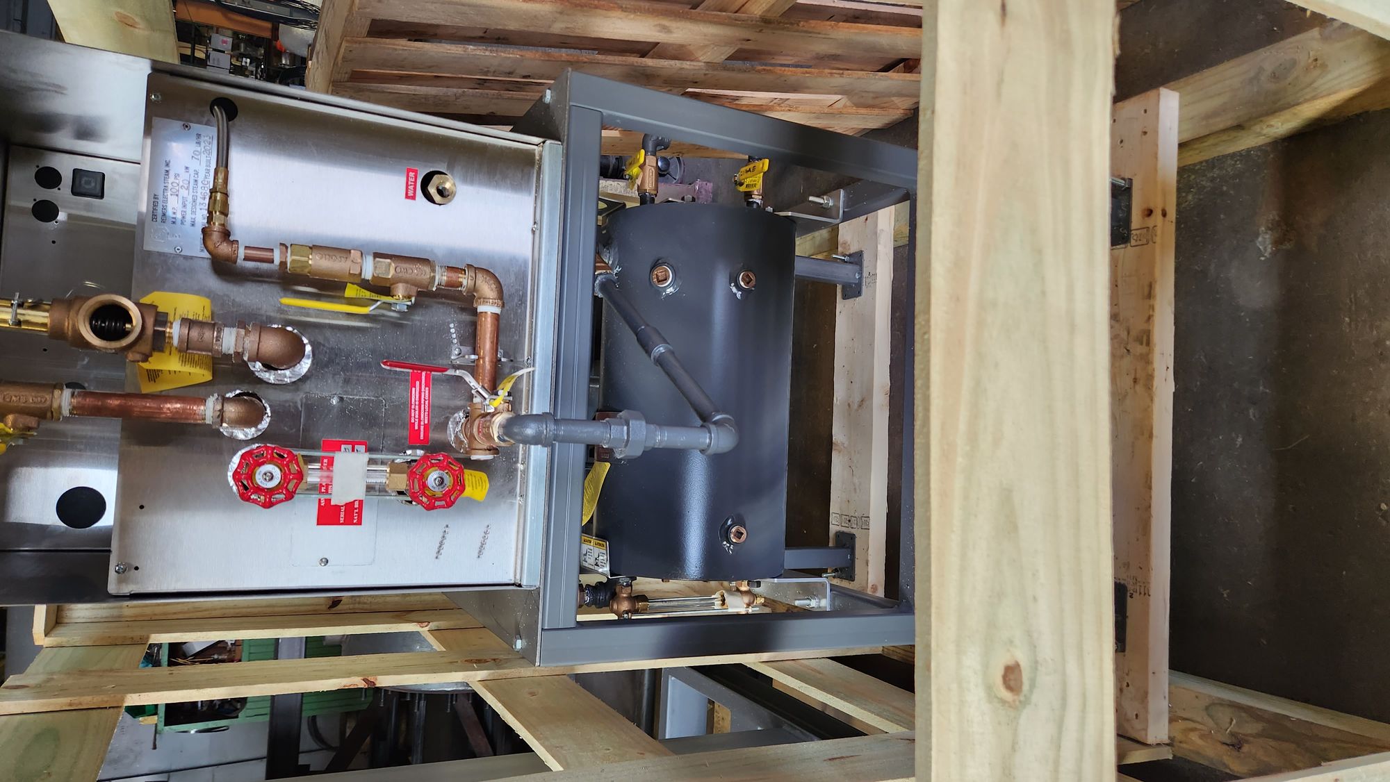 Electric Boilers Improved with Blowdown Tanks