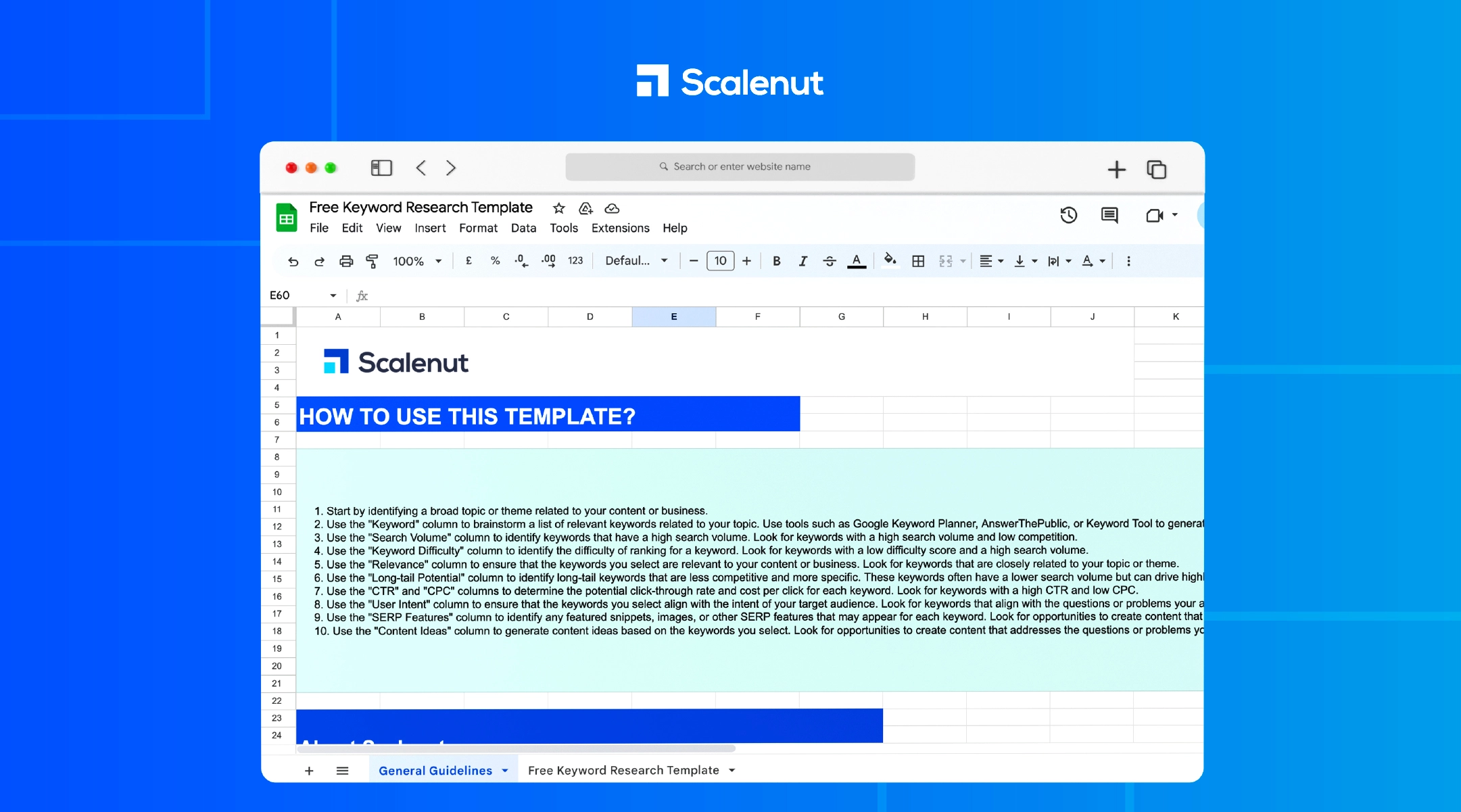 Discover the Best Keywords with Our Keyword Research Template