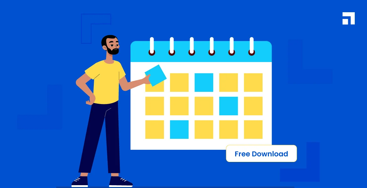 Plan Calendar For Pillar Page & Topic Cluster- Free Template