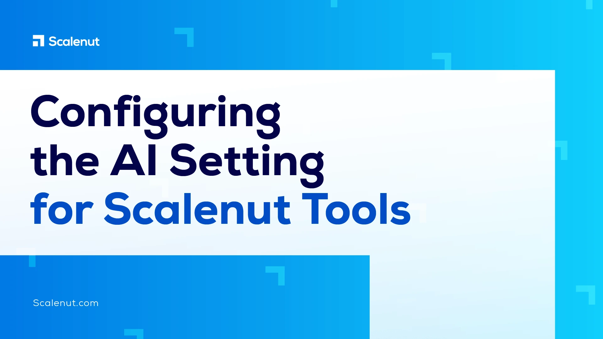 Configuring AI Setting