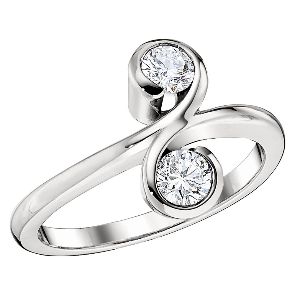Two Stone Diamond Ring | Jabel