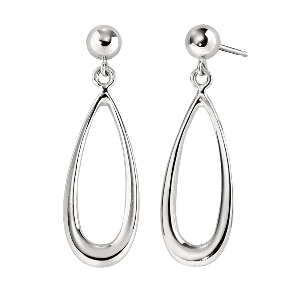 Gold Dangle Loop Earrings | Jabel