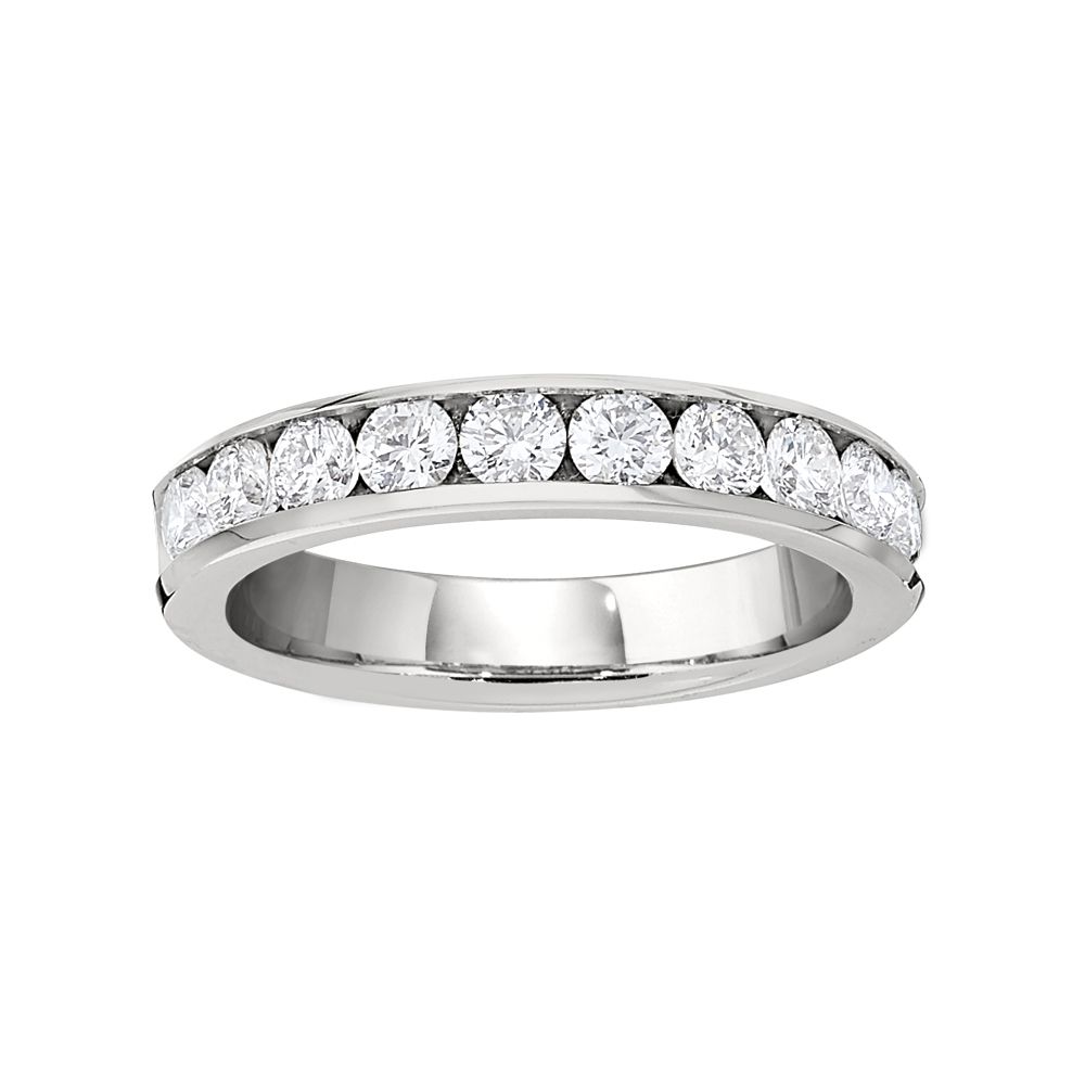 Round Gemstone and Diamond Band | Jabel