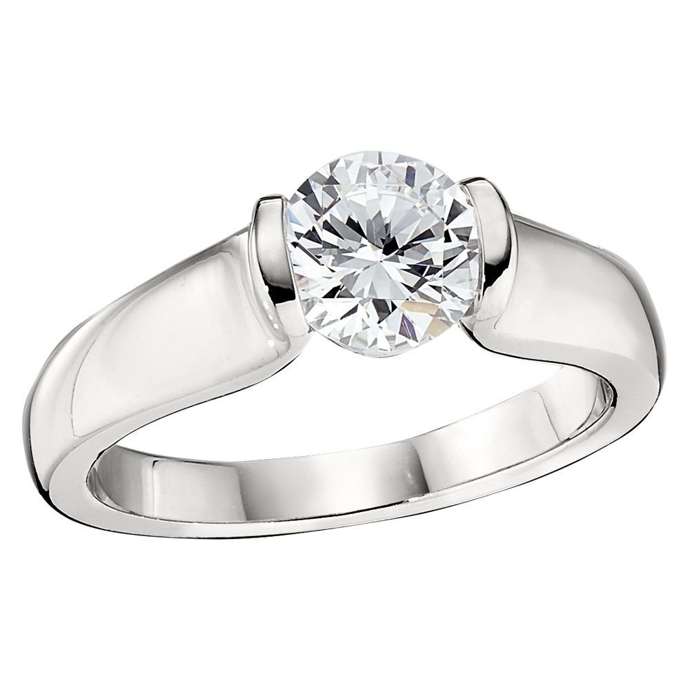 Modern Solitaire Engagement Ring | Jabel
