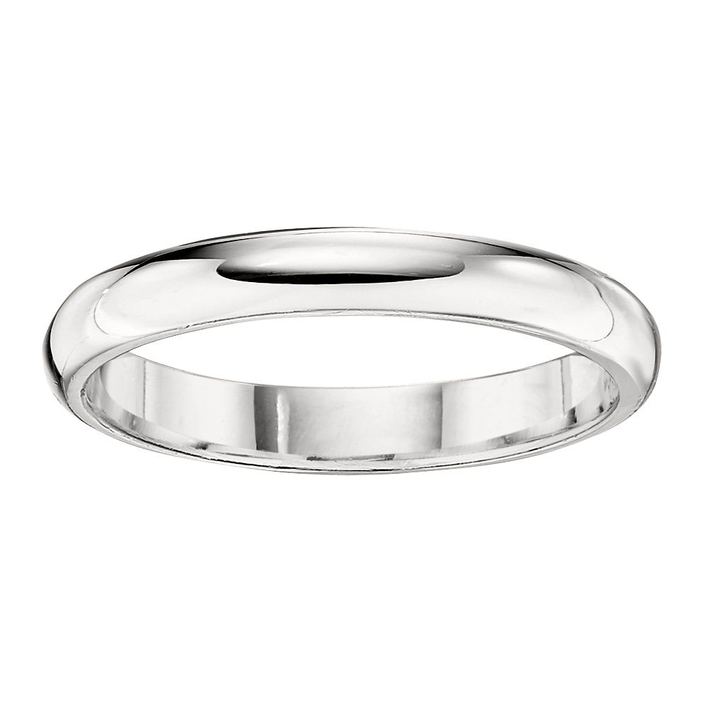 3MM Gold Medium Domed Couples Simple Wedding Band | Jabel