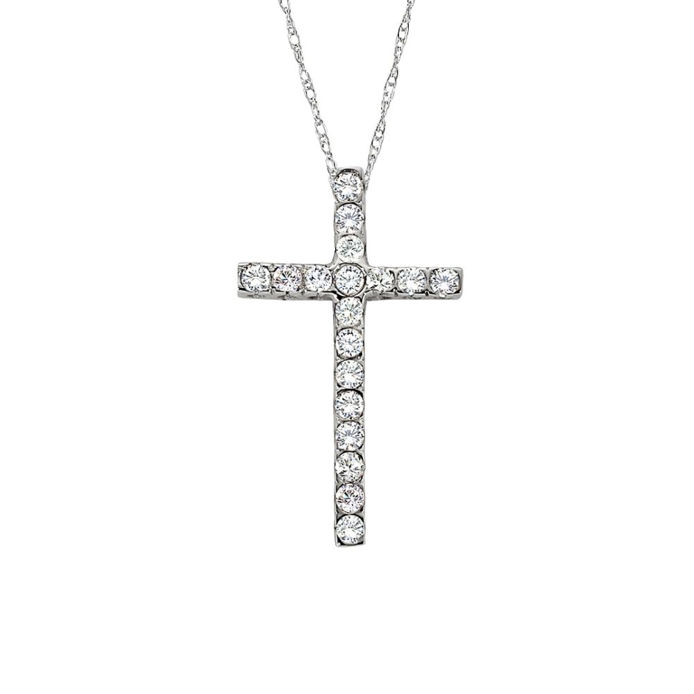 Classic Diamond Cross Pendant | Jabel