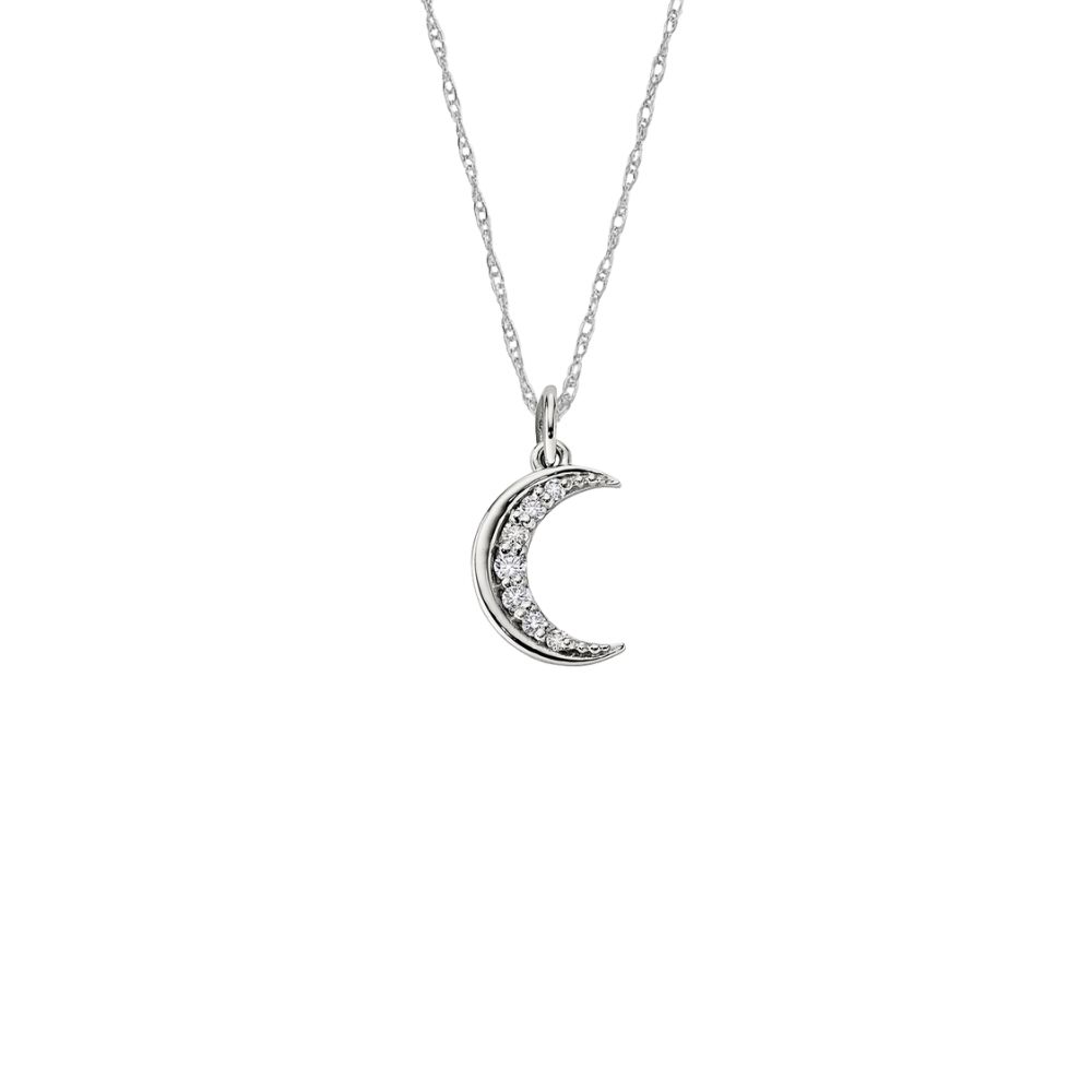 Diamond Moon Pendant | Jabel