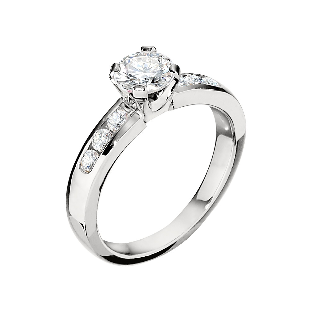 die-struck-channel-set-round-diamond-engagement-ring | Jabel