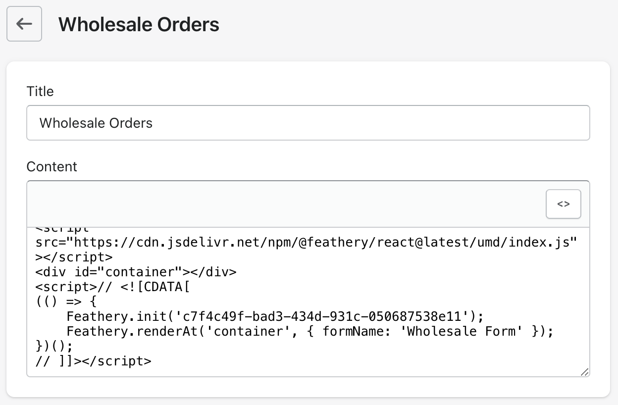 How to Embed a Form in Shopify