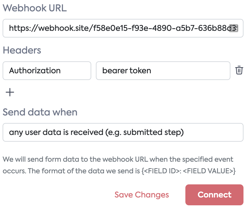 Webhooks Integration | Feathery