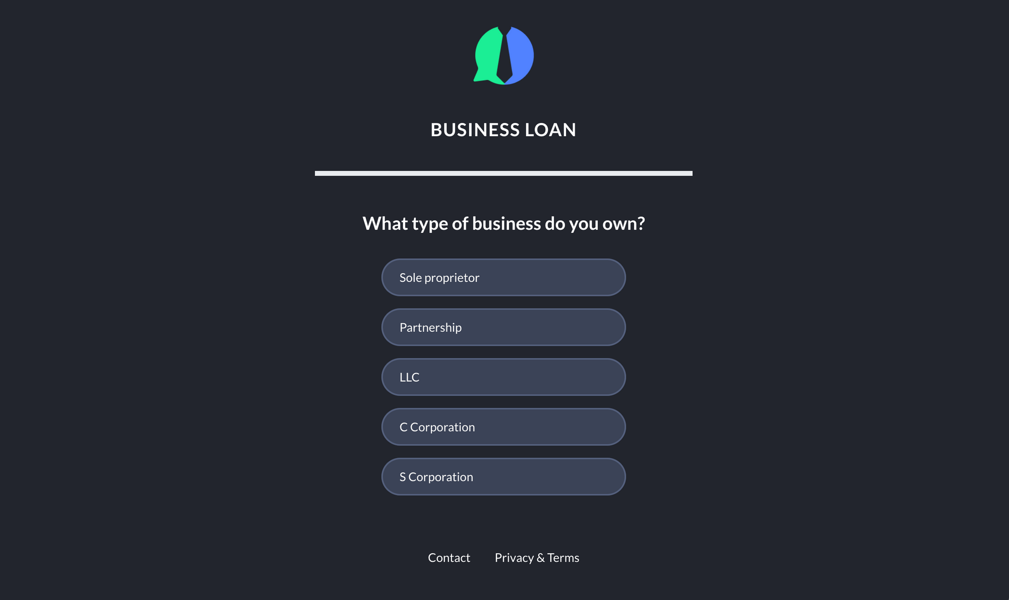 Business Loan Application (LendingTree) Template | Feathery