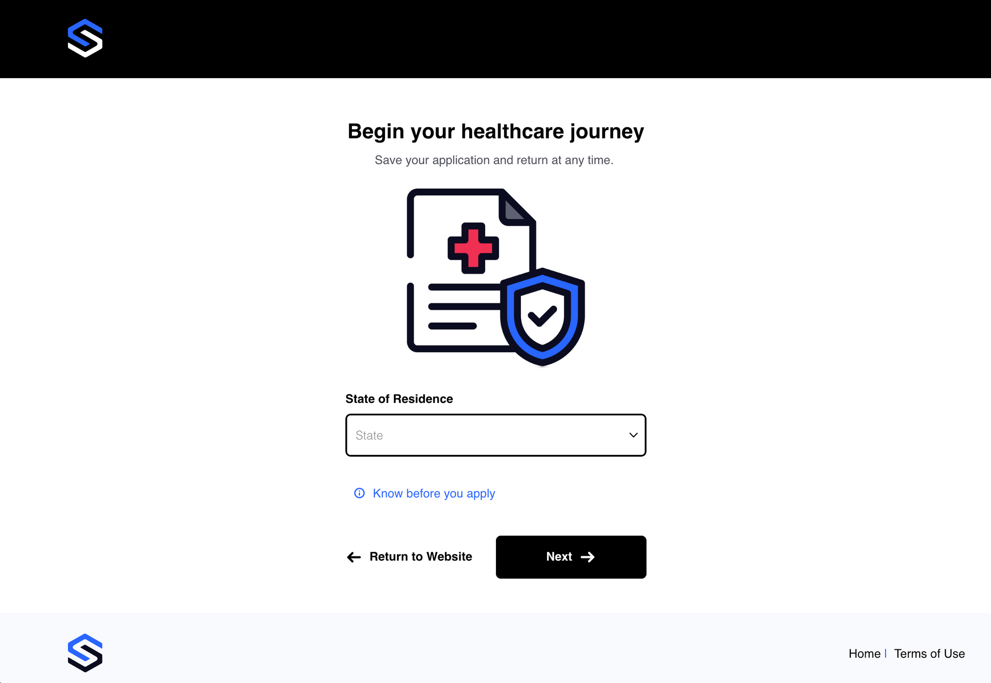 Healthcare Application (Heathcare.gov) Template | Feathery