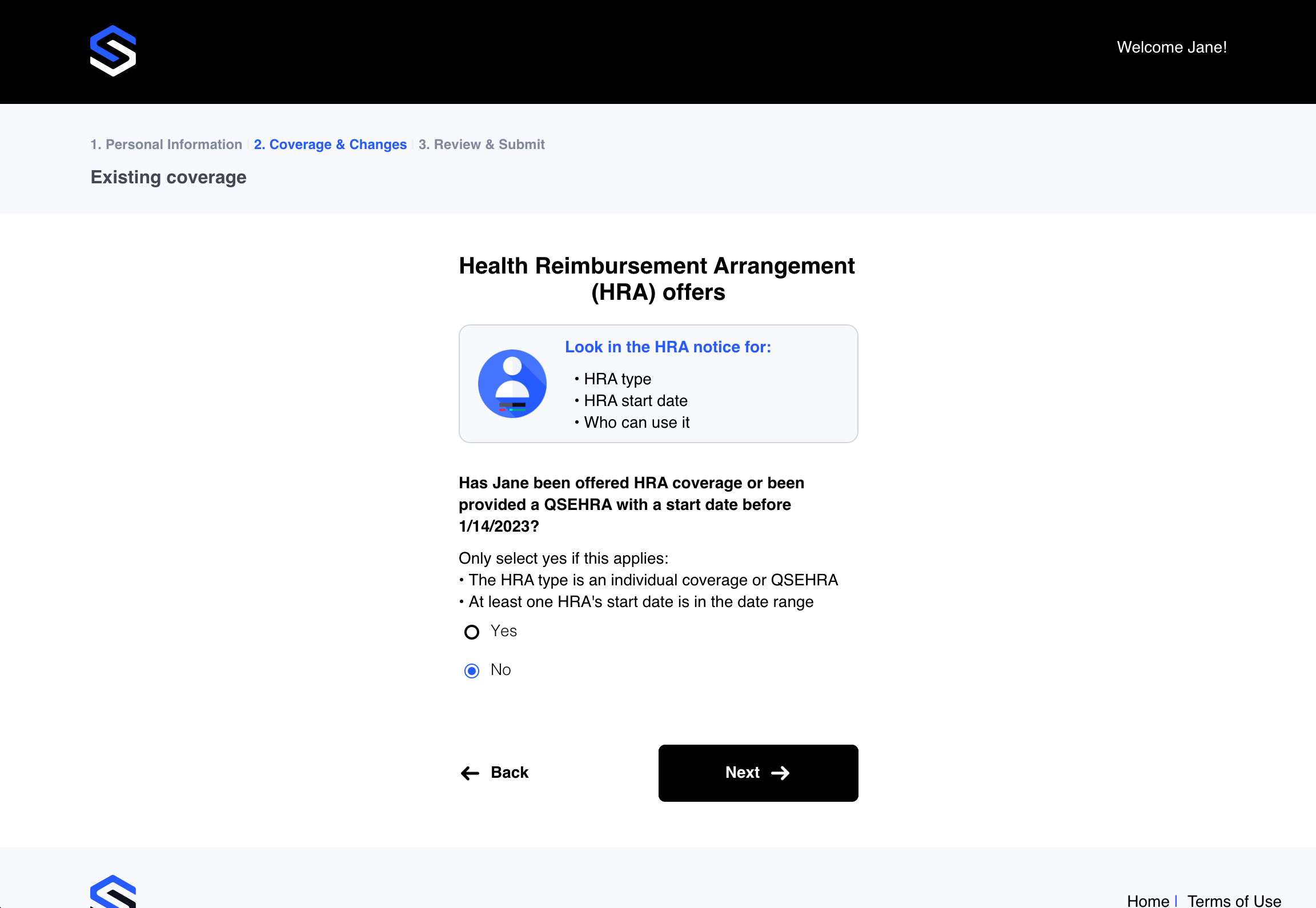 Healthcare Application (Heathcare.gov) Template | Feathery