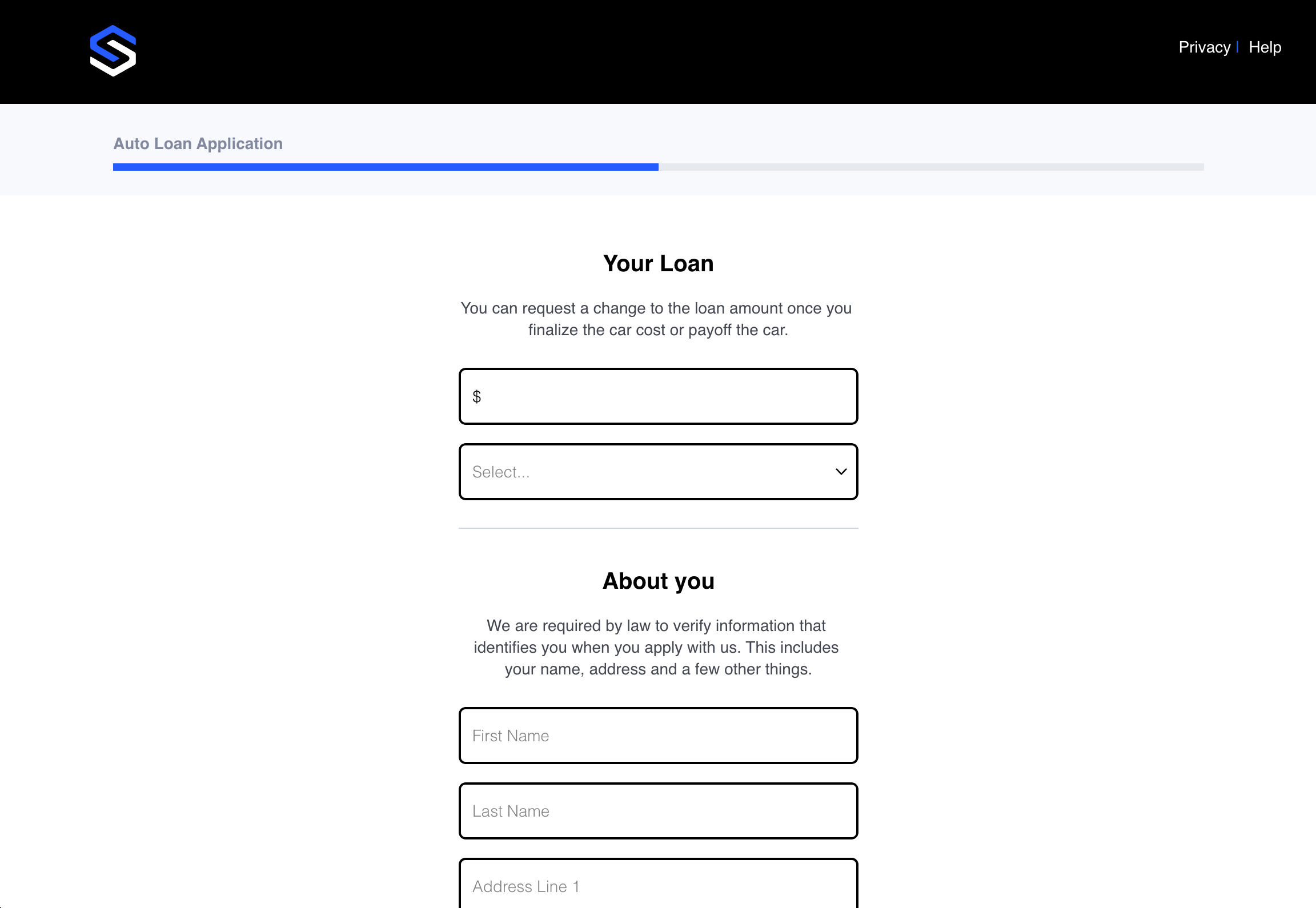 Auto Loan Application Template | Feathery