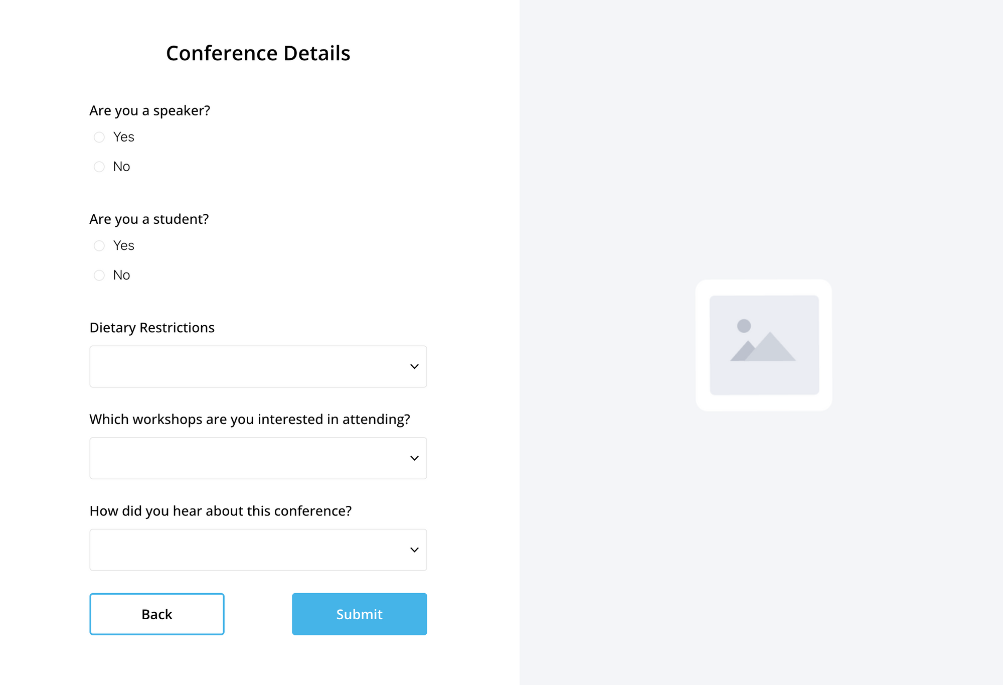 Conference Registration Form Template | Feathery