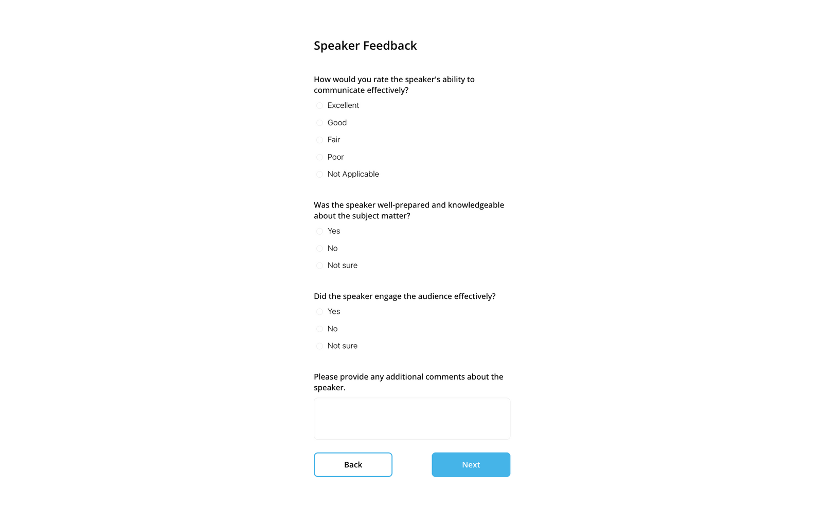 Meeting Feedback Survey Template | Feathery