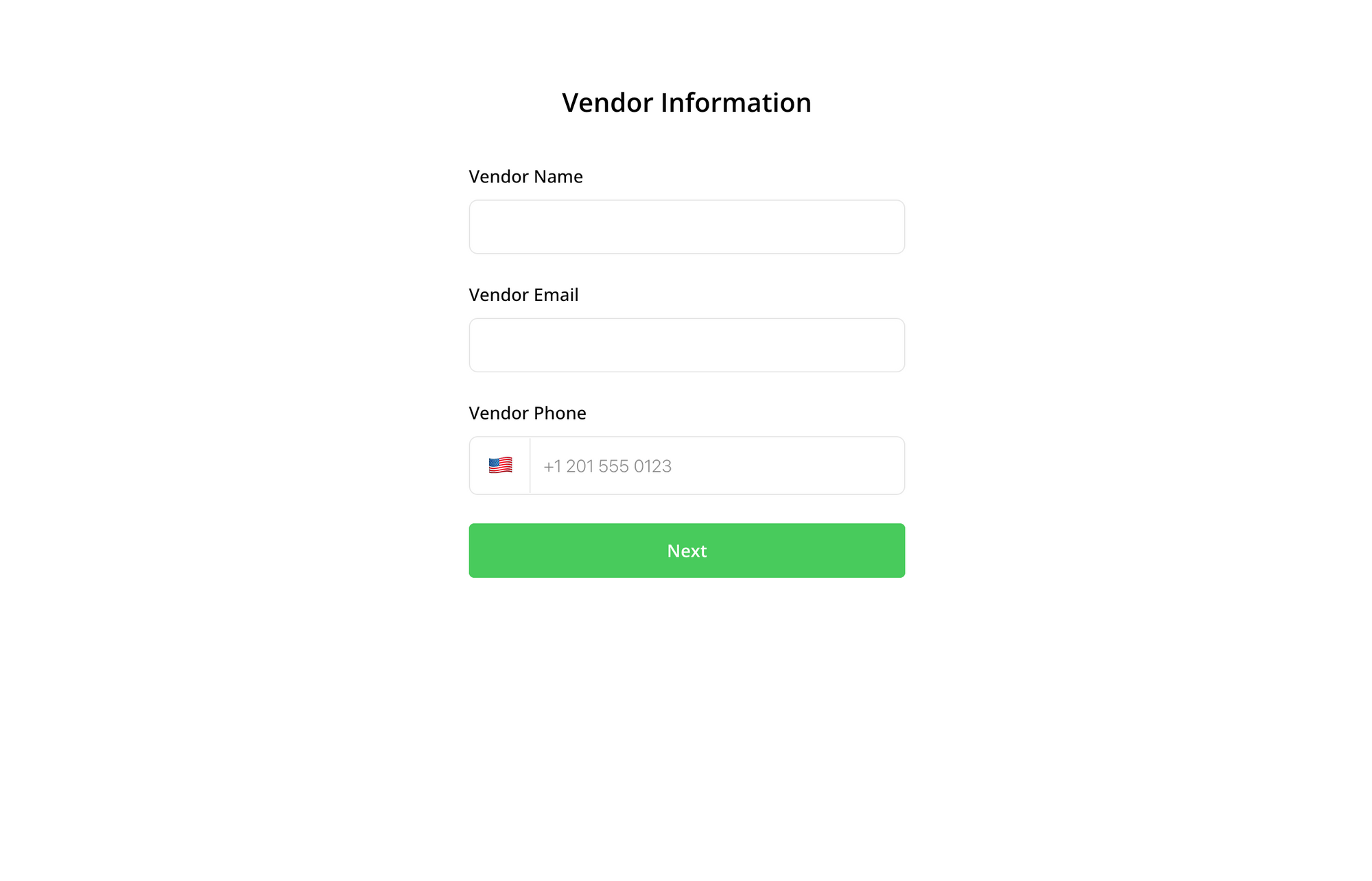 Vendor Event Registration Form Template | Feathery