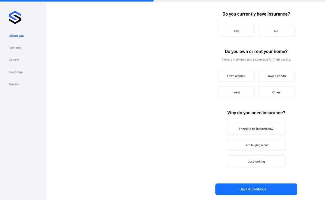 Auto Insurance Template (The Zebra) Template | Feathery
