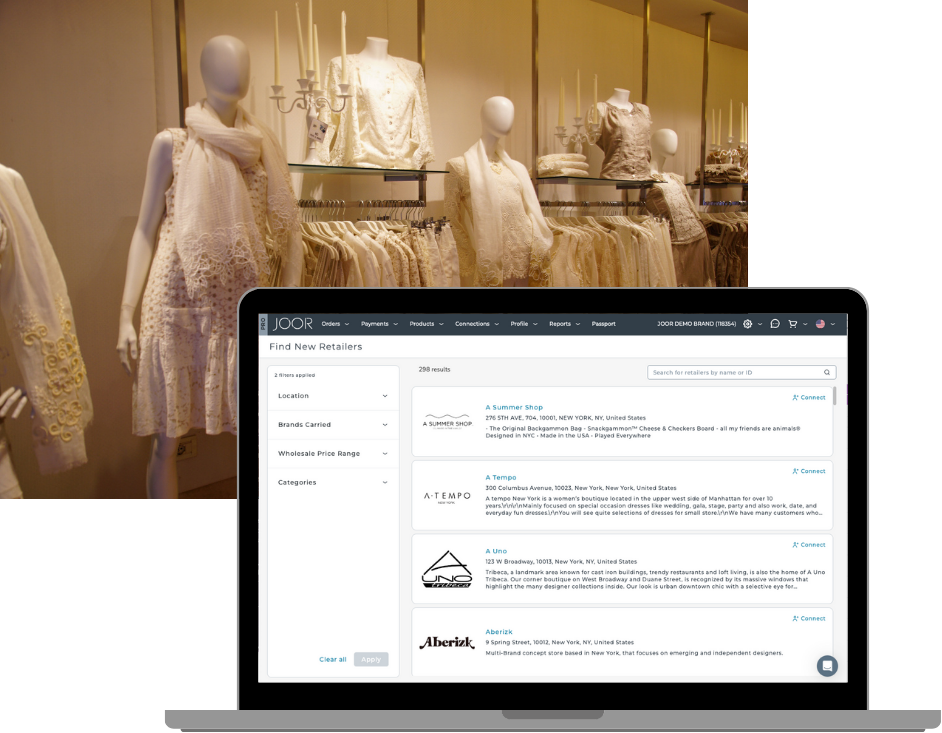JOOR | Wholesale Connections among Brands & Retailers