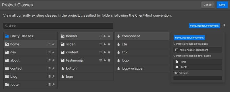Client-First Style System for Webflow by Finsweet