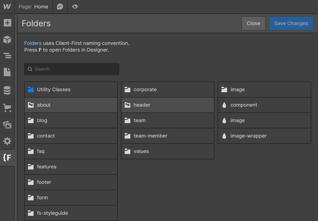 Client-First Style System for Webflow by Finsweet
