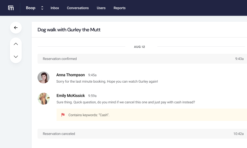 Marketbase | Monitor marketplace conversations