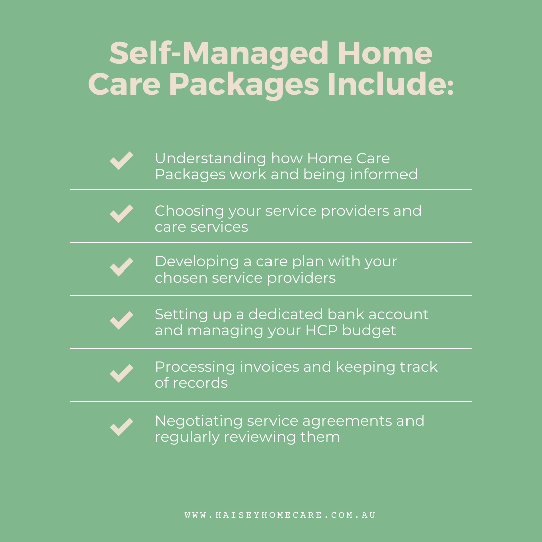 Can I Manage My Own Home Care Package? | Haisey Home Care