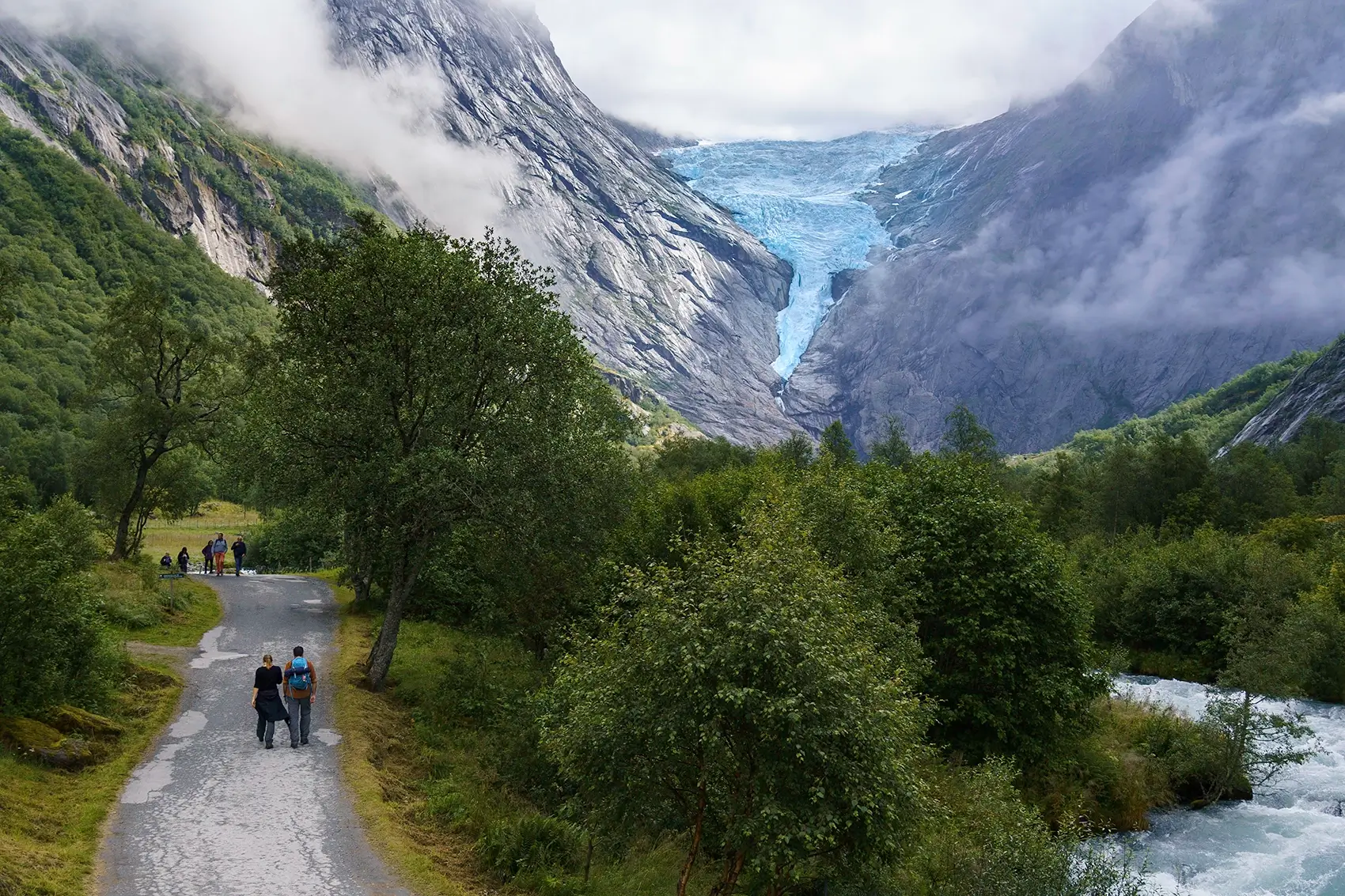 Visiting Briksdalsbreen Glacier in Norway