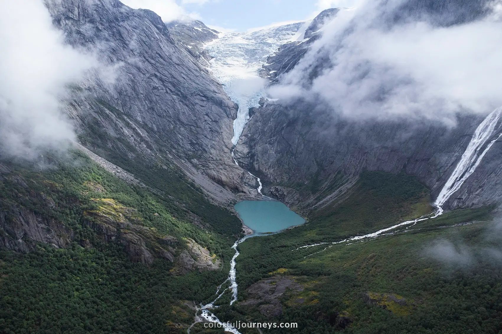Visiting Briksdalsbreen Glacier in Norway