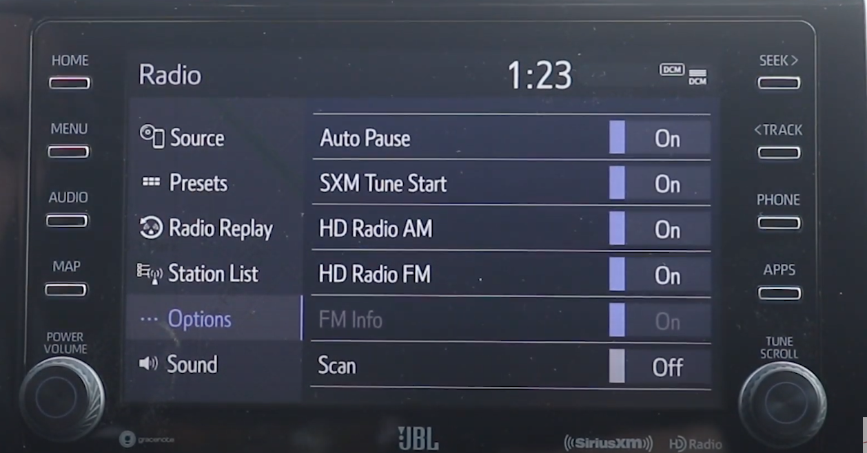 2021 Toyota RAV4 Infotainment Settings Display Settings