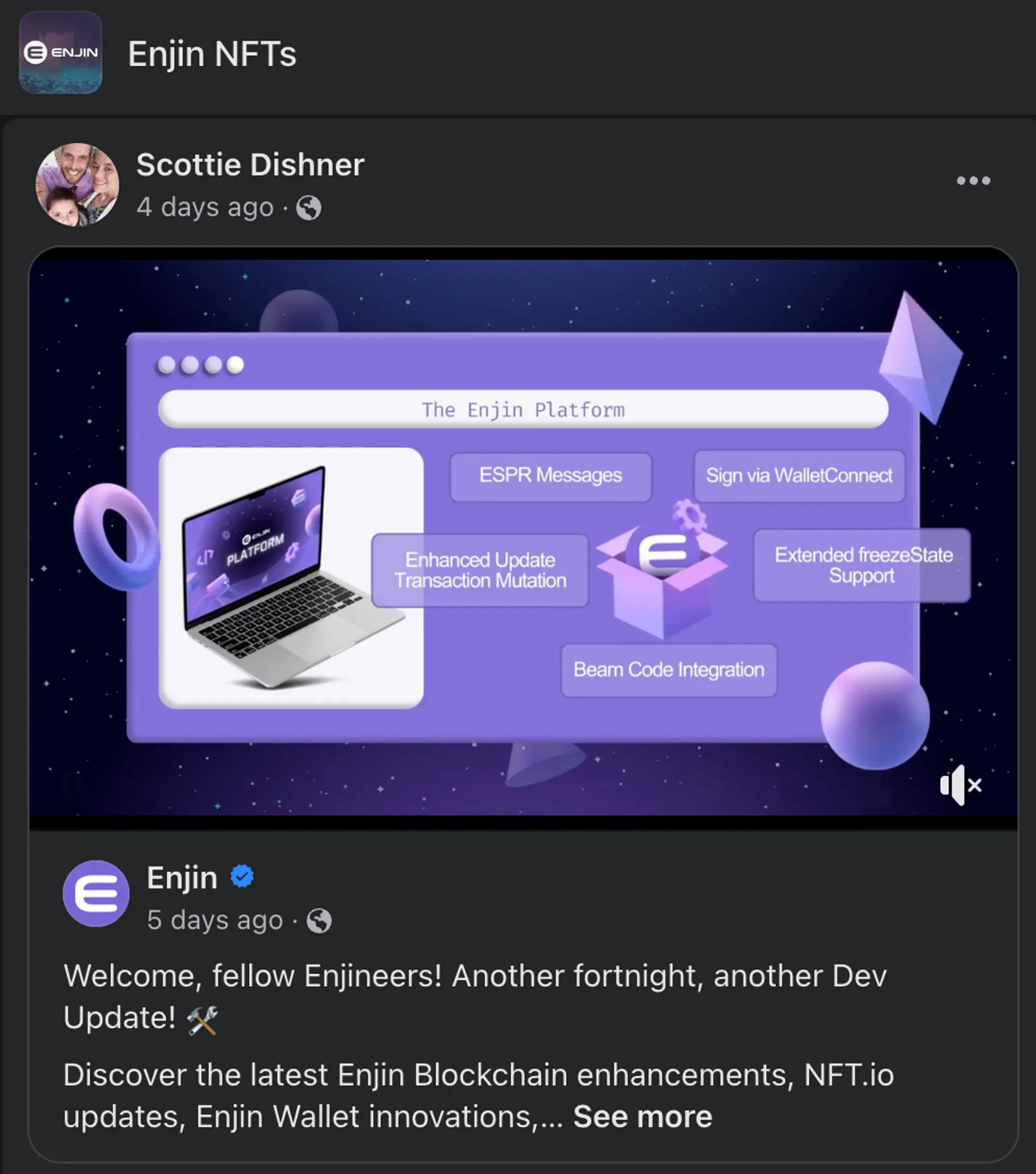 Community Spotlight: How ScottieTash Created the Enjin NFTs Facebook Group and Launched Bad ...