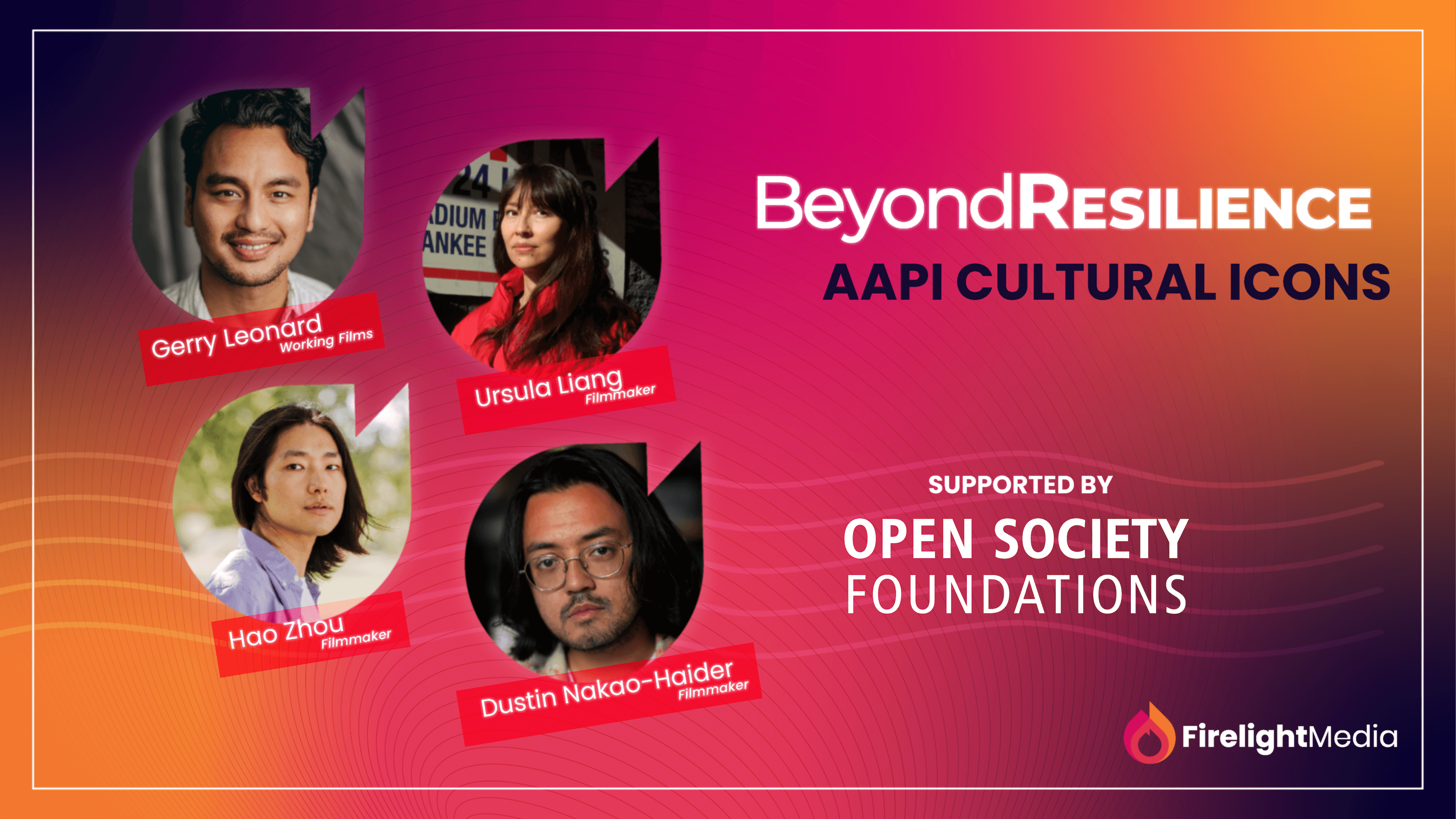 AAPI Cultural Icons | Beyond Resilience | Events | Firelight Media