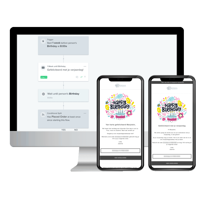 Birthday/Anniversary Flow Uitleg | Klaviyo bureau voor webwinkels