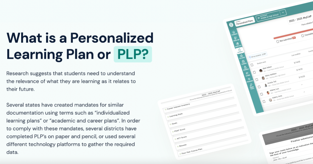 Personalized Learning Plans - PLP & ILP