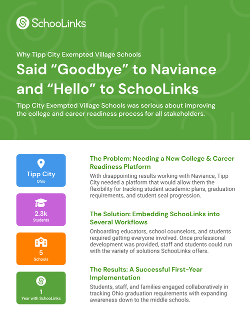 Saying “Goodbye” to Naviance and “Hello” to SchooLinks