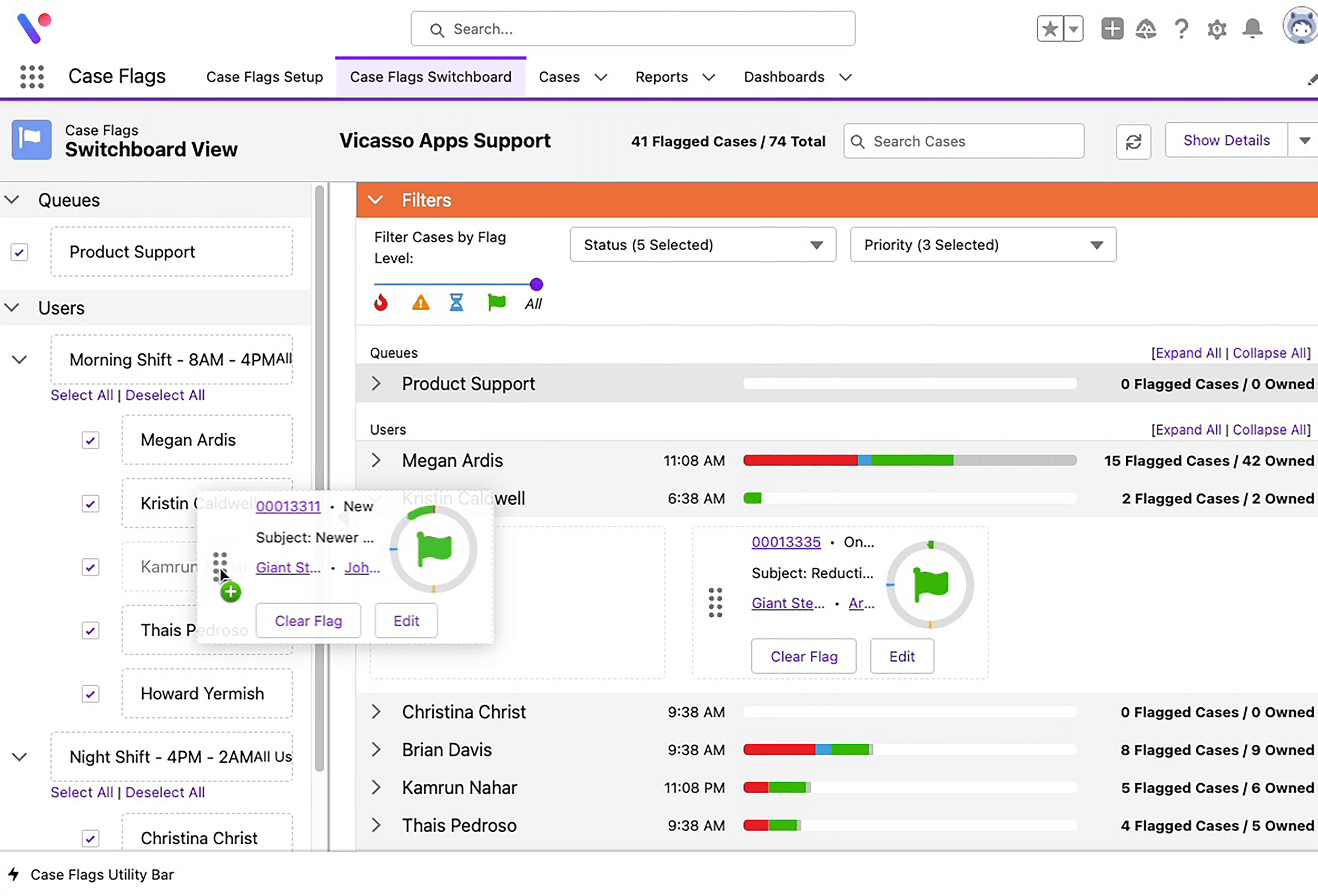 Case Flags for Salesforce | Vicasso