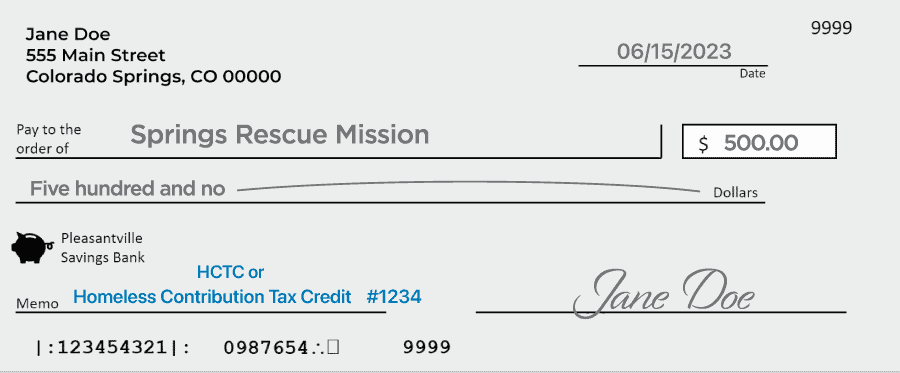 Springs Rescue Mission | HCTC Donations