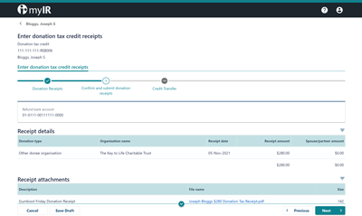 How to claim donation tax credit
