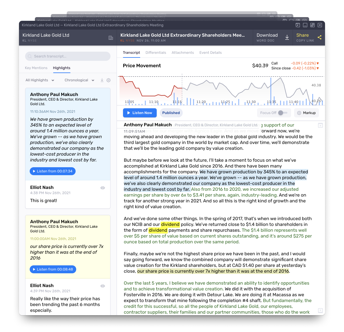 Aiera | Efficiency & Insight Across Investor Events