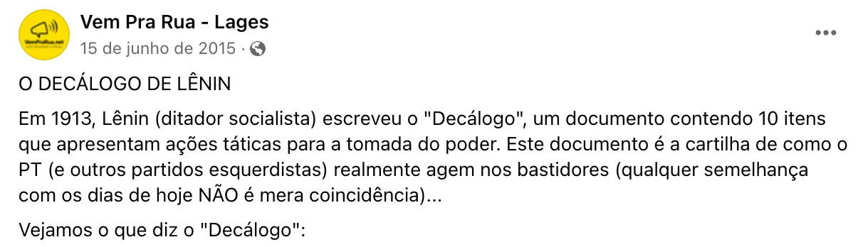 O Decálogo de Lenin é real? Entenda o Pensamento Comunista