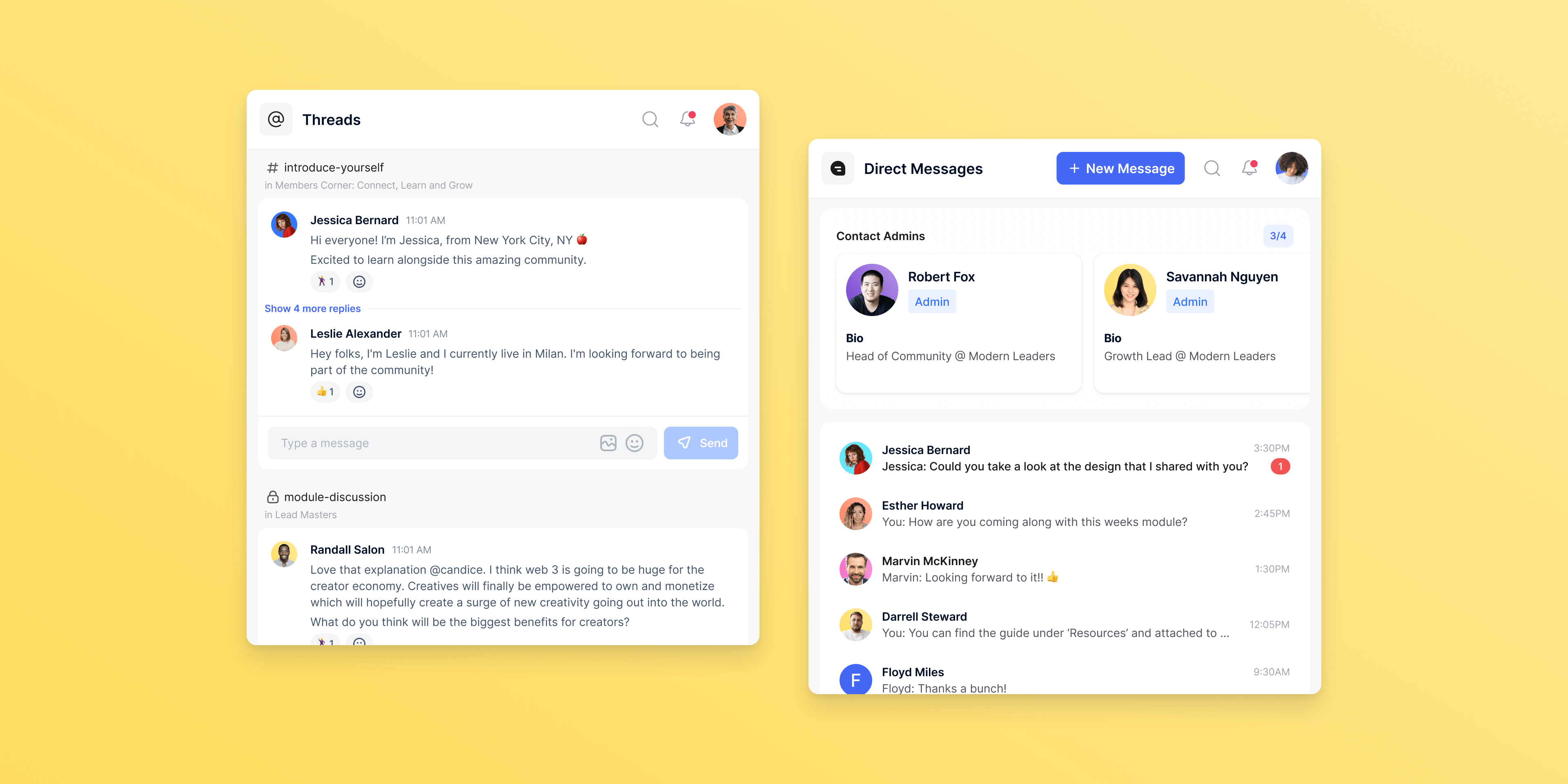 Discussions, Threads, Direct Messaging | Disco