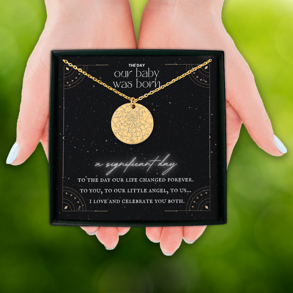 Print on Demand Jewelry - Star Map Necklace