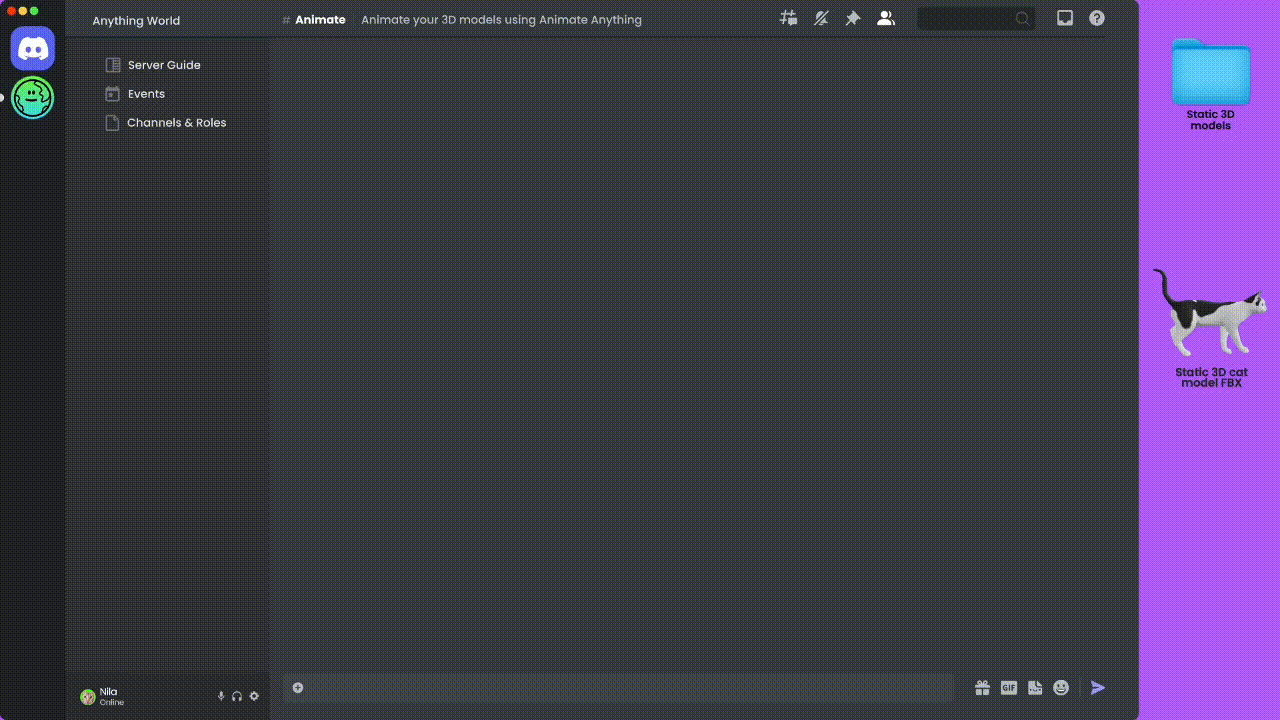 3D Animation Discord Bot | Anything World