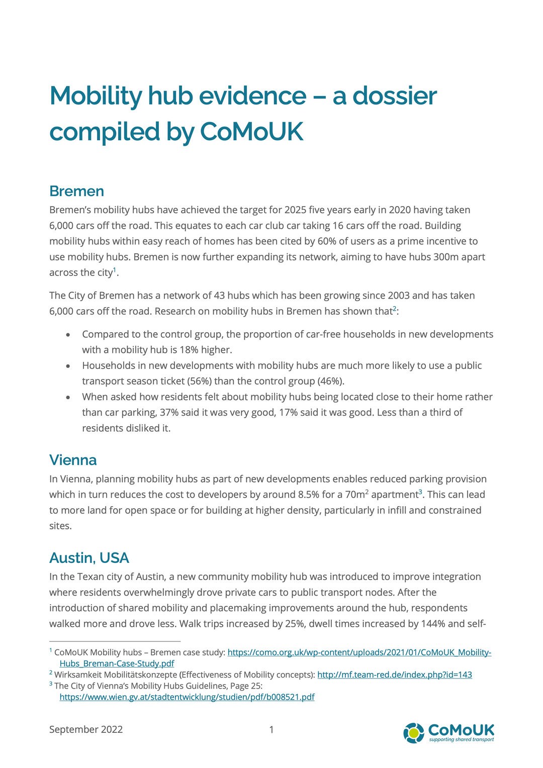 Mobility hubs > Overview and benefits