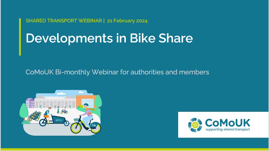 CoMoUK - supporting shared transport