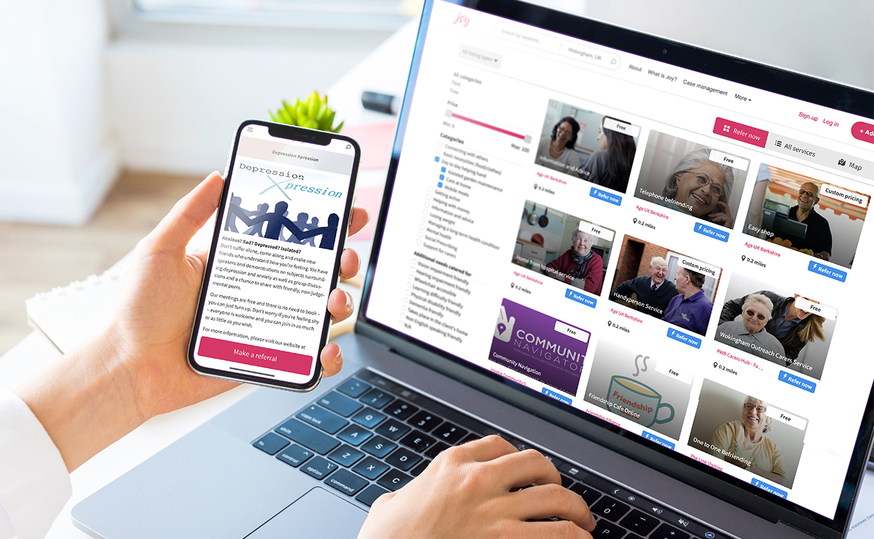 Marketplace of Services - Joy Social Prescribing Software