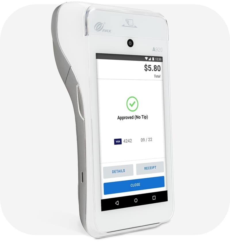 Accept payments & print receipts an all-in-one device with SwipeSimple Terminal