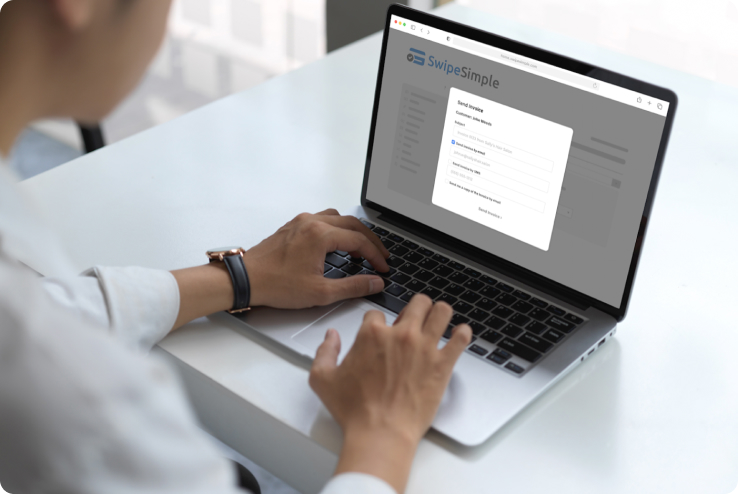 Send & receive invoices via email or SMS text