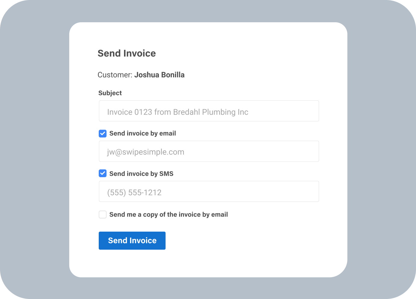 SwipeSimple for On-site technical services merchants